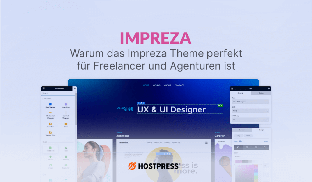 Impreza Theme: Perfekt für Freelancer & Agenturen